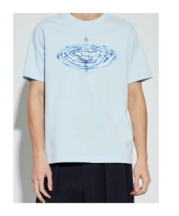 Casablanca Drip T-shirt - Light Blue