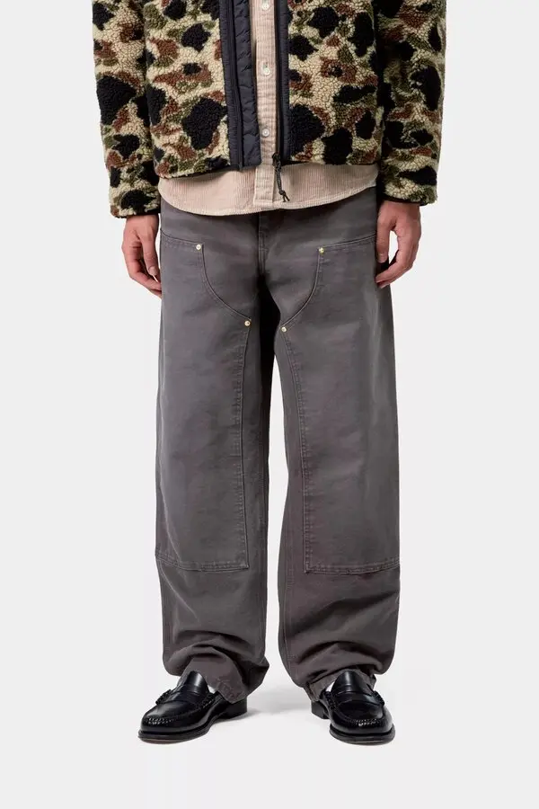 Carhartt Work In Progress Double Knee Work Pants - Graphite Color