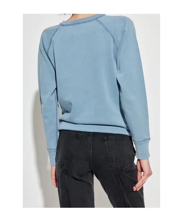 Isabel Marant Étoile Logo Print Crewneck Sweatshirt - Blue