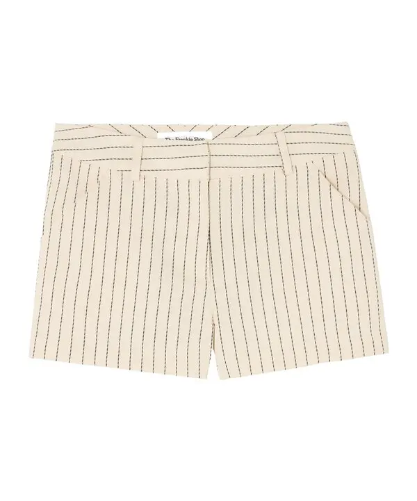 THE FRANKIE SHOP Pinstriped Shorts - White