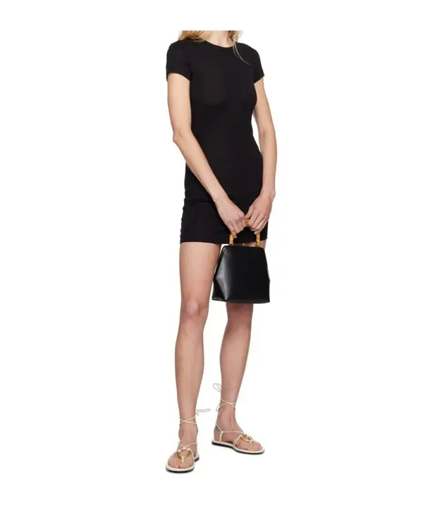 Wardrobe.NYC Ribbed Cotton Mini Dress