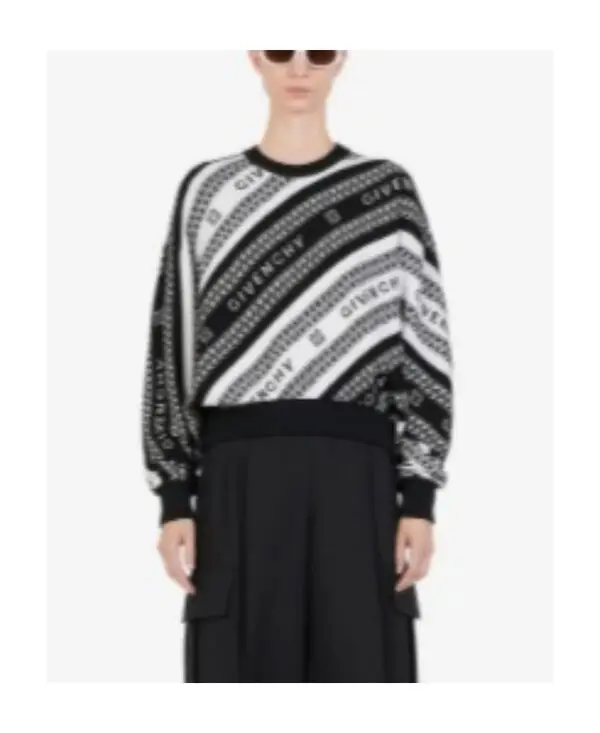Givenchy Intarsia-logo Crewneck Jumper