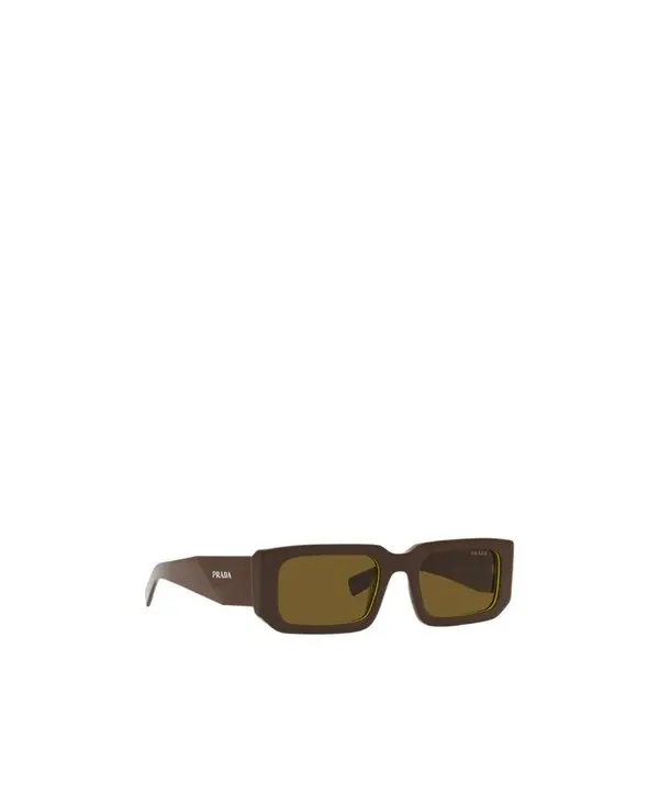 Prada Rectangular Frame Sunglasses - Green