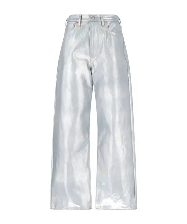Junya Watanabe Wide-leg Metallic Trousers