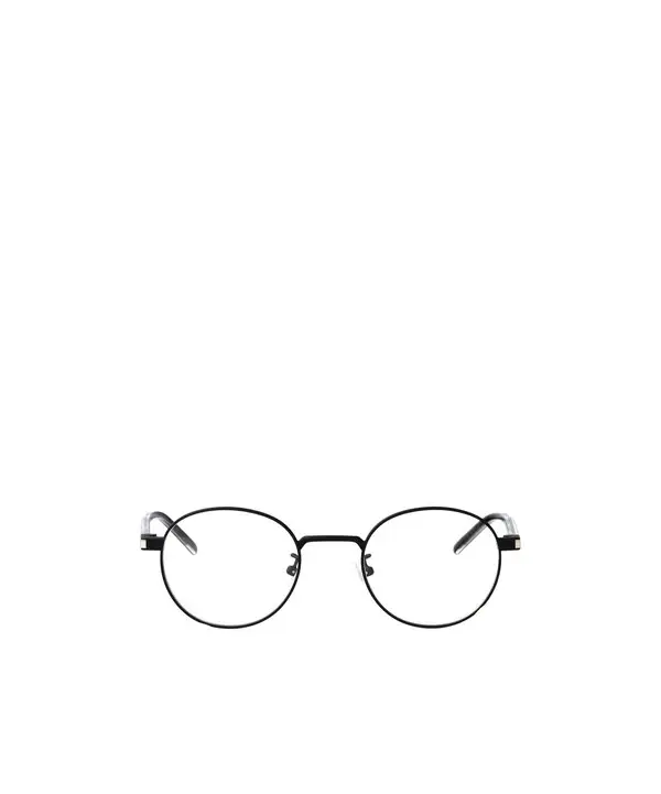 Saint Laurent Round Frame Eyeglasses - Black
