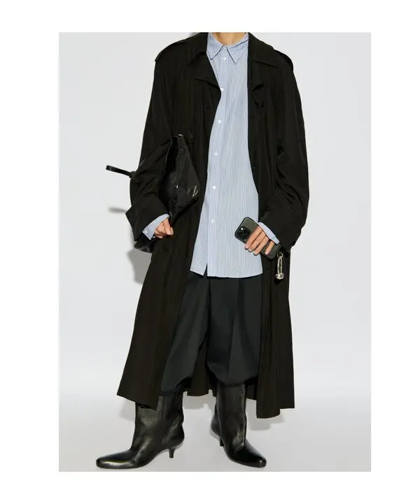 Balenciaga Belted Button-up Trench Coat