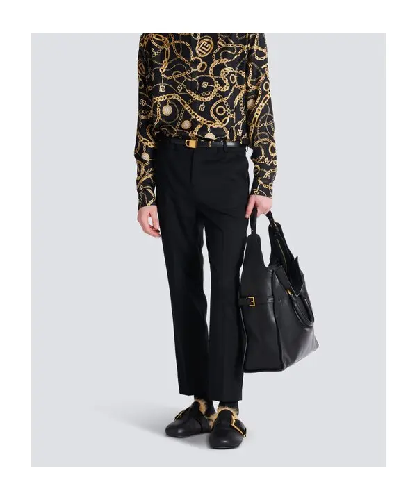 Balmain Pleat Detailed Trousers