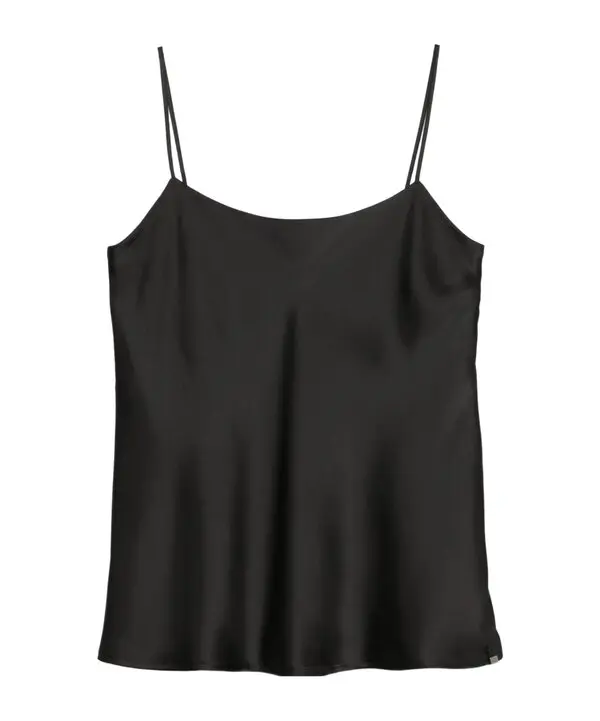 Herno Spaghetti Straps Satin Tank Top