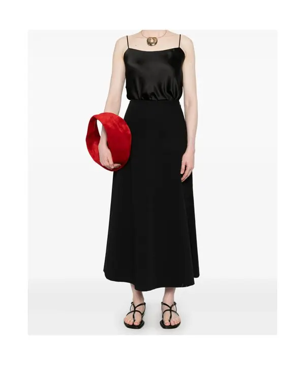Herno Spaghetti Straps Satin Tank Top