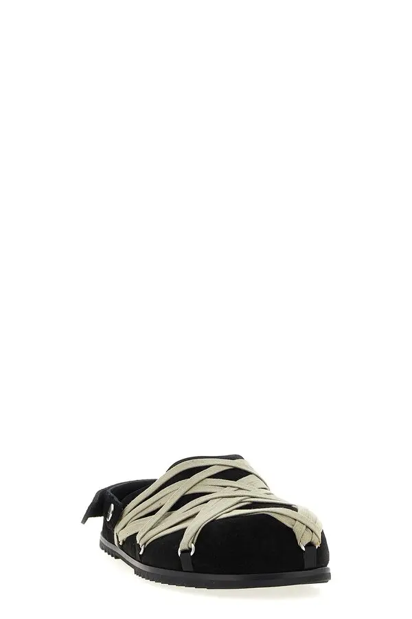 Rick Owens Megalace Strapped Mules