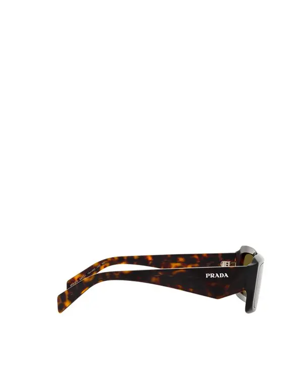 Prada Rectangle Frame Sunglasses - Brown