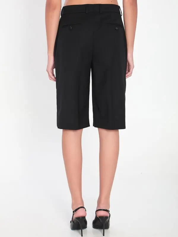 Dolce & Gabbana Pleated Wide-leg Tailored Shorts