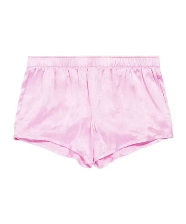 Balenciaga Elasticated Logo Pattern Shorts
