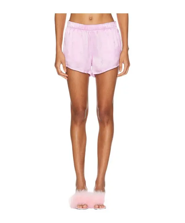 Balenciaga Elasticated Logo Pattern Shorts