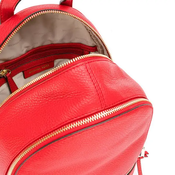 Michael Kors Leather Logo Backpack