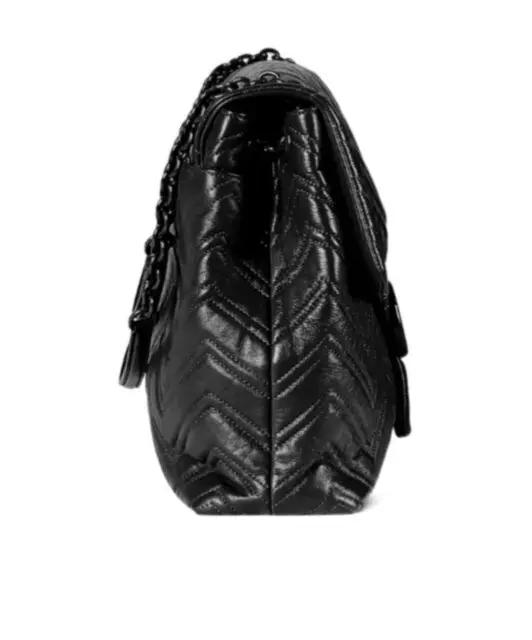 Gucci Gg Marmont Maxi Shoulder Bag - Black