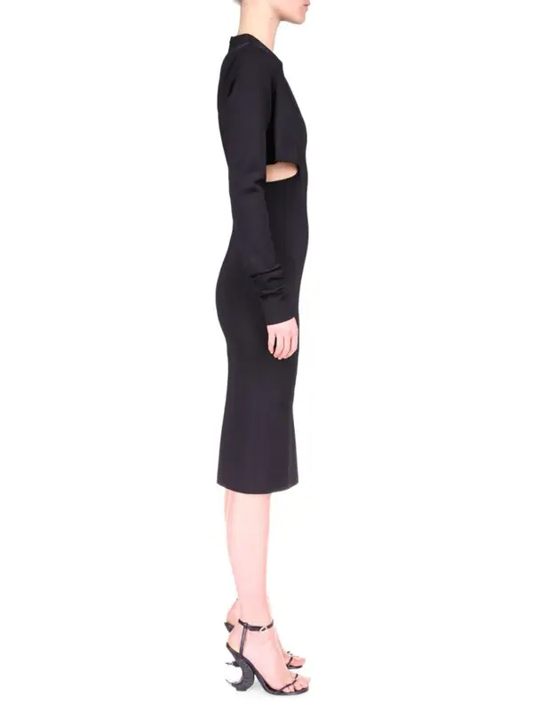Givenchy Cut-out Punto Milano Midi Dress