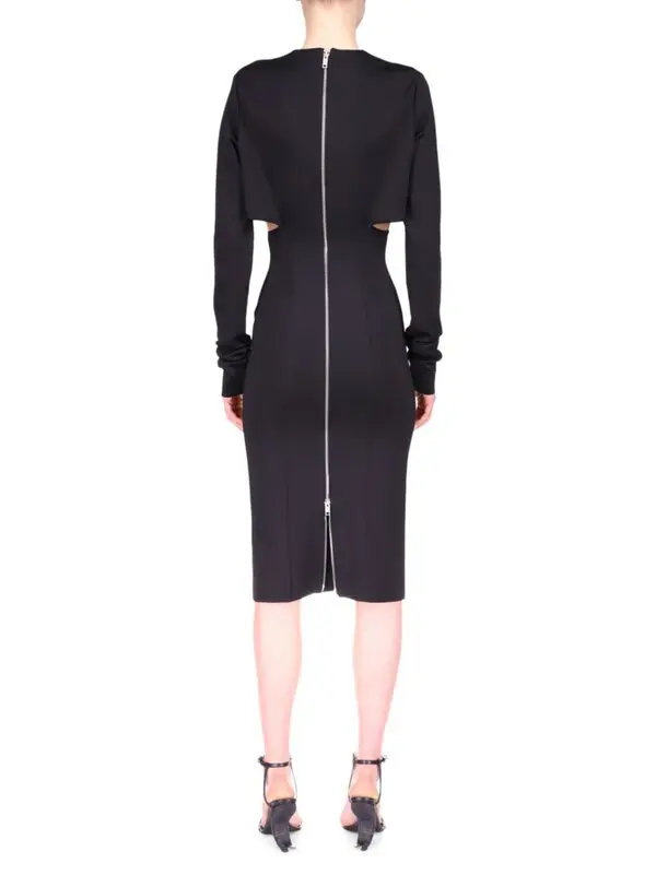 Givenchy Cut-out Punto Milano Midi Dress