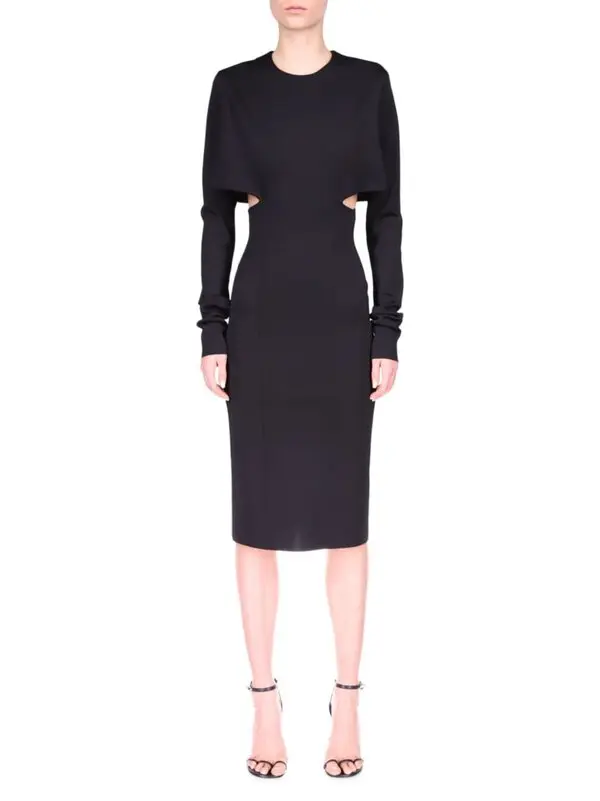 Givenchy Cut-out Punto Milano Midi Dress