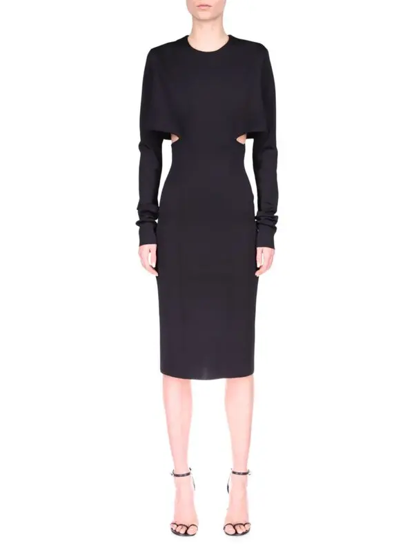 Givenchy Cut-out Punto Milano Midi Dress
