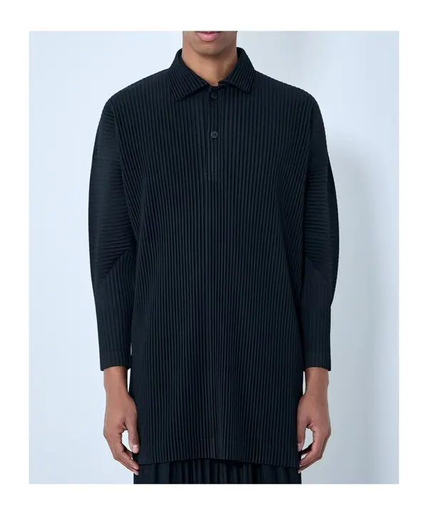 Issey Miyake Homme Plissé Long-sleeved Pleated Shirt