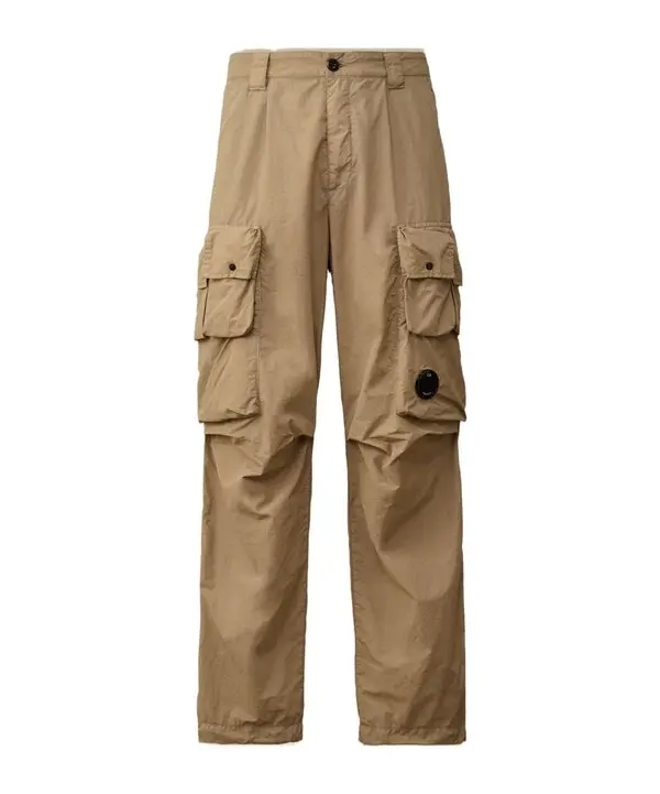 C.P. COMPANY Loose Fit Cargo Pants With Lens Detail - No