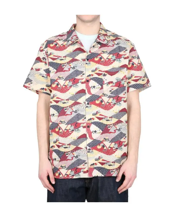 You Must Create Graphic Printed Straight Hem Shirt - Multicolor