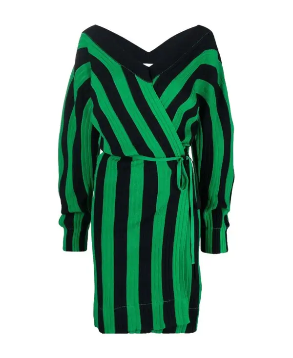 Bottega Veneta Striped Mini Dress