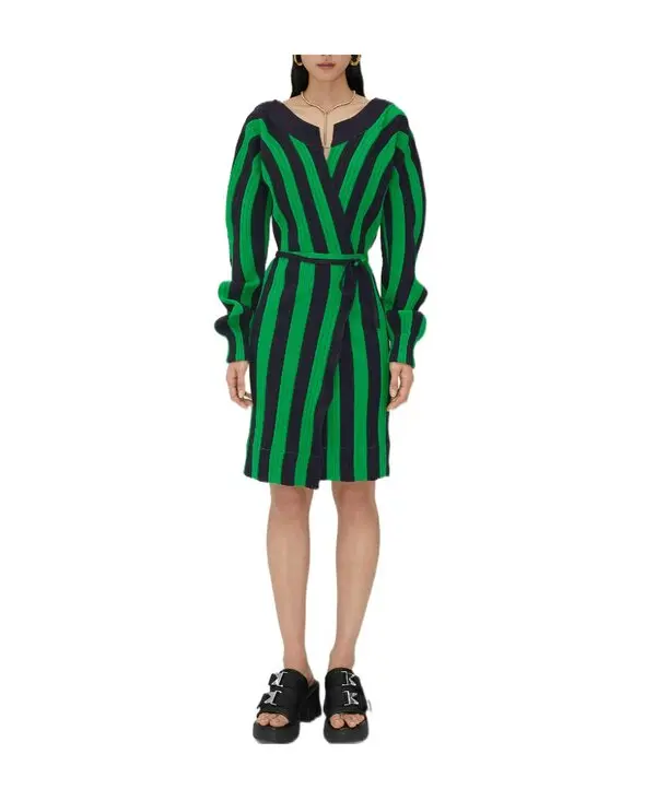 Bottega Veneta Striped Mini Dress