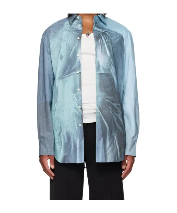 JEAN PAUL GAULTIER The Water Printed Buttoned Shirt
