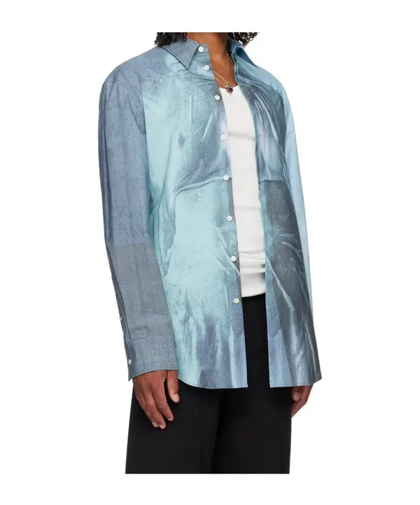 JEAN PAUL GAULTIER The Water Printed Buttoned Shirt