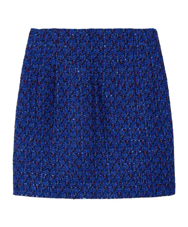 Alessandra Rich Sequined Tweed Mini Skirt