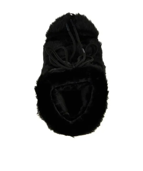 Moon Boot Icon Low Faux-fur Lace-up Boots - Black