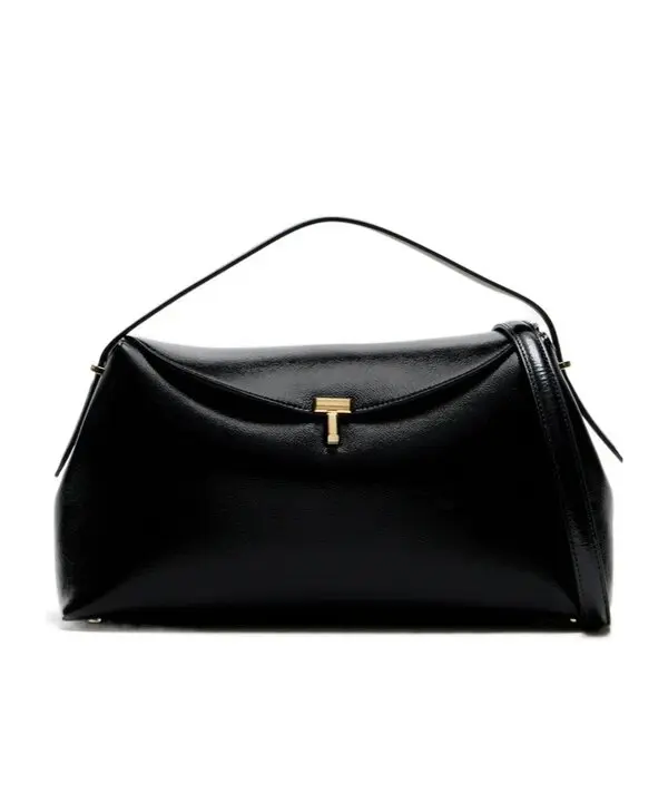 TOTEME T-lock Shoulder Bag - Black