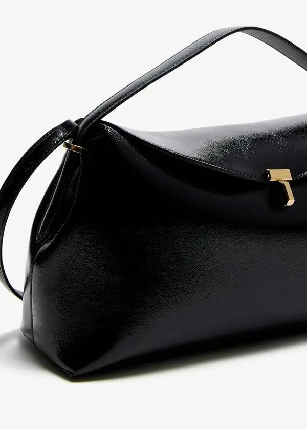 TOTEME T-lock Shoulder Bag - Black