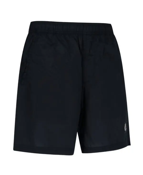 Stone Island Compass Patch Swim Shorts - Blue
