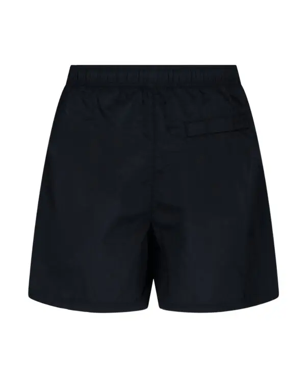 Stone Island Compass Patch Swim Shorts - Blue
