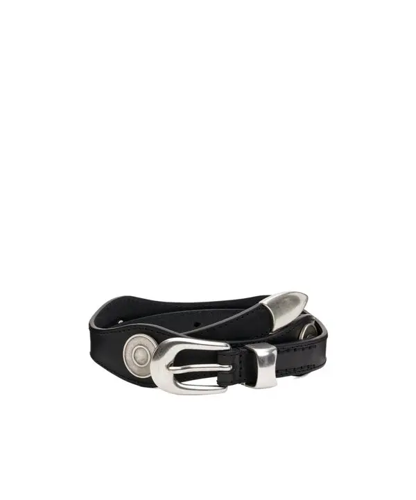 Our Legacy Wave Pattern Belt - Black