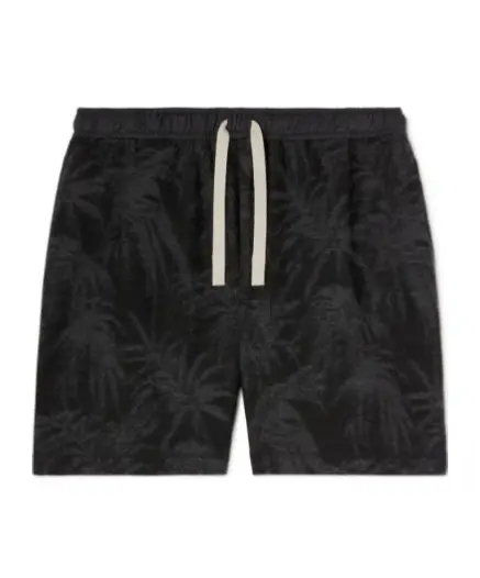 Palm Angels Palm Tree Print Drawstring Shorts