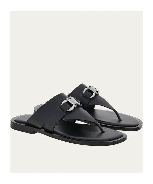 FERRAGAMO Gancini Embellished Sandals