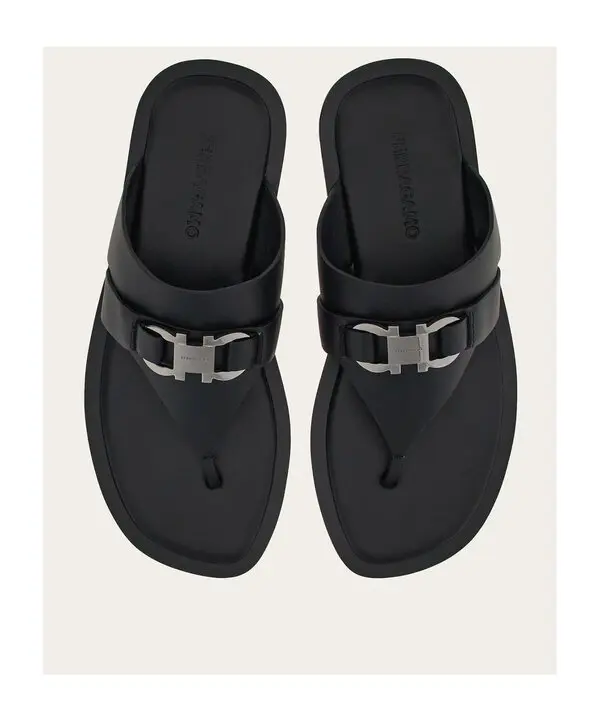 FERRAGAMO Gancini Embellished Sandals