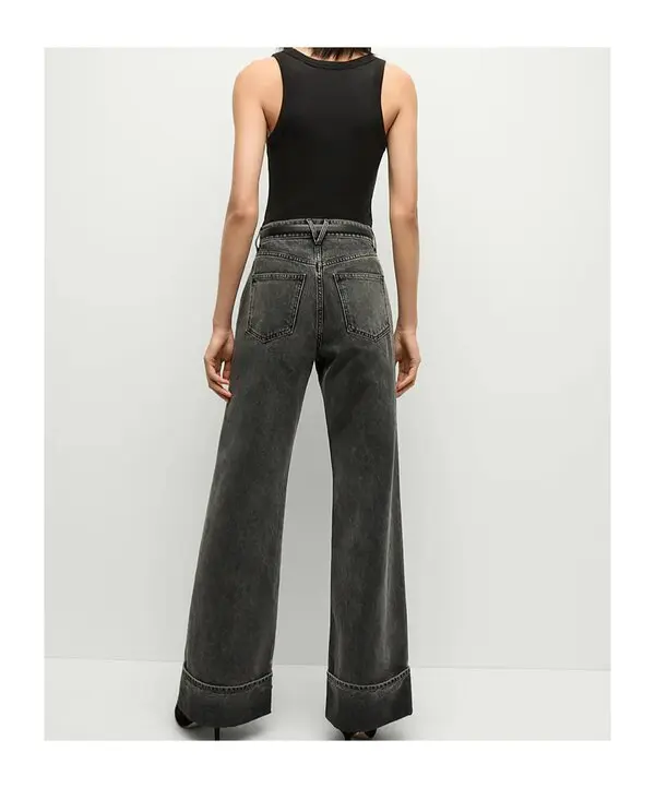 Veronica Beard High-rise Wide-leg Jeans