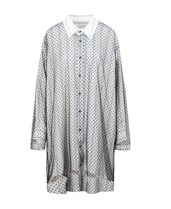 MAISON MARGIELA Spliced Shirt With Wave Dot Pattern
