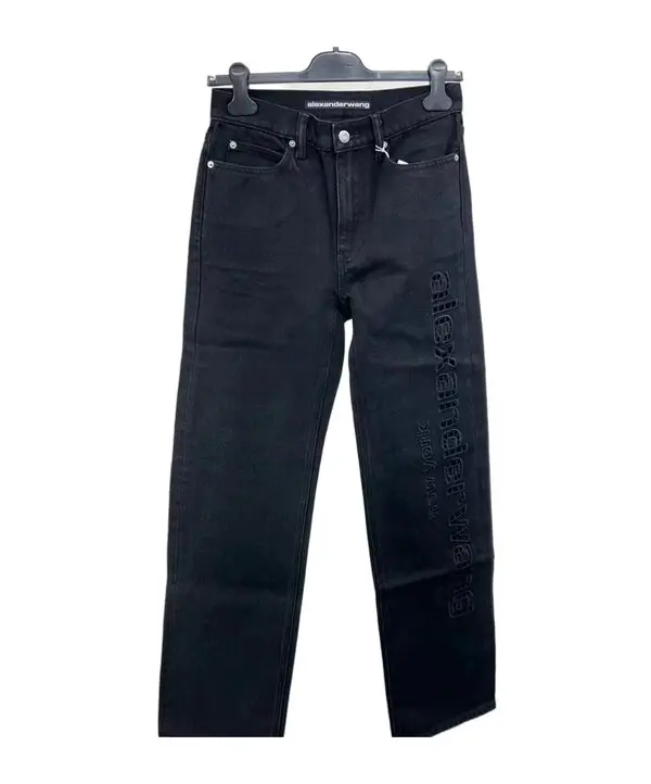 Alexander Wang Embroidered Logo Casual Pants