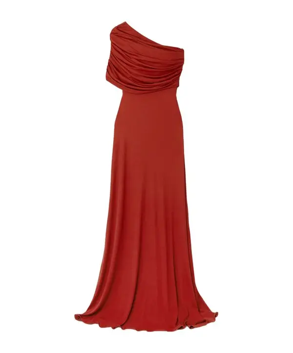 Giambattista Valli One-shoulder Draped Jersey Gown