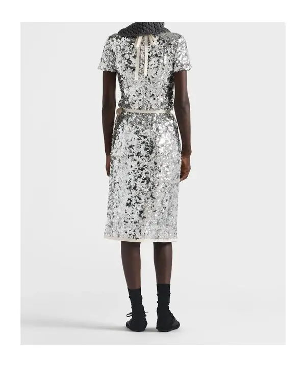 Prada Embroidered Sequin Top