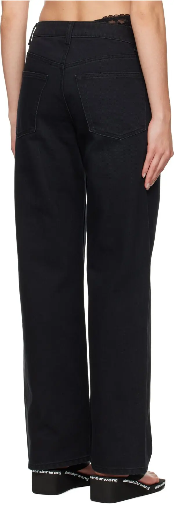 Alexander Wang Dip Side Lace Undie Jeans