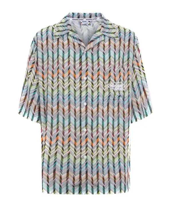Missoni Chevron-print Twill Shirt