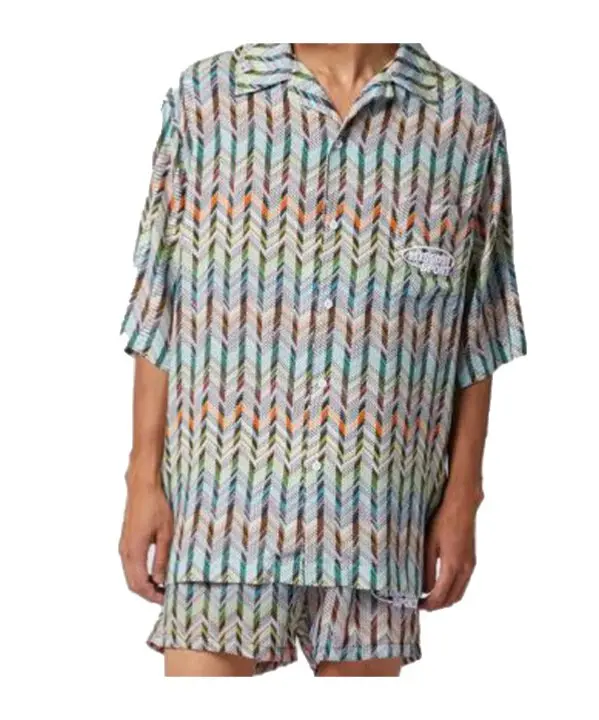Missoni Chevron-print Twill Shirt