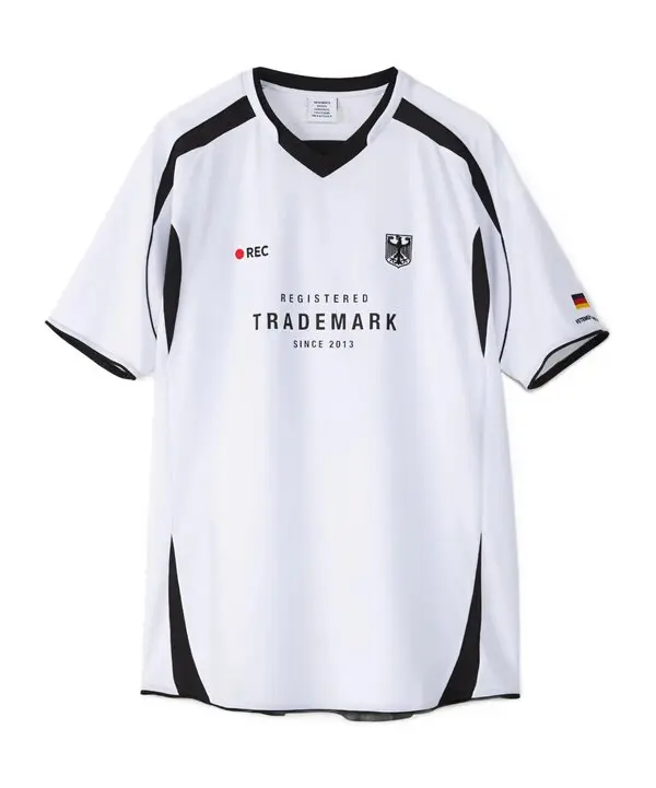 Vetements Panelled Graphic-print T-shirt - White